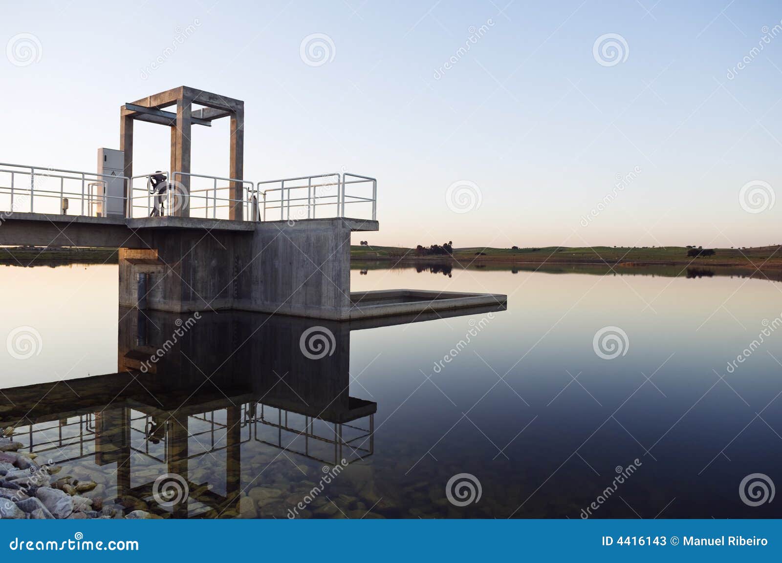 Intake tower stock image. Image of environment, drought - 4416143