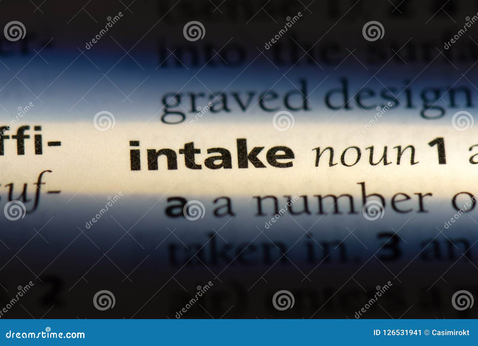 Intake stock image. Image of dictionary, info, isolated - 126531941