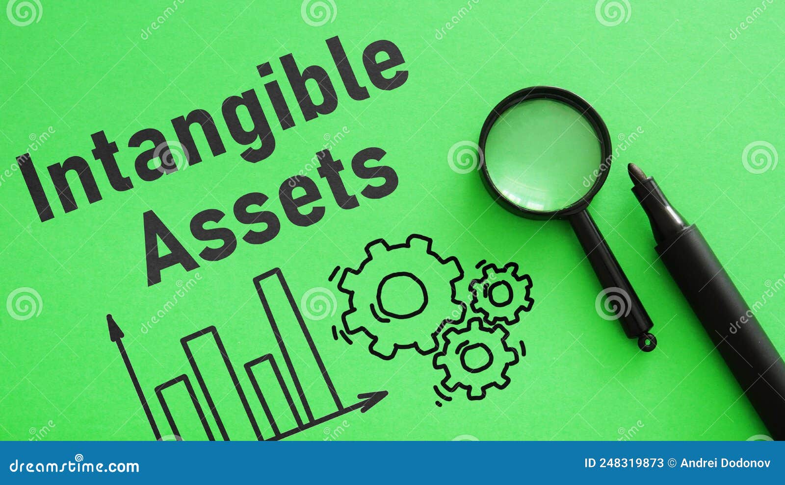 Intangible Assets are Shown Using the Text Stock Image - Image of ...