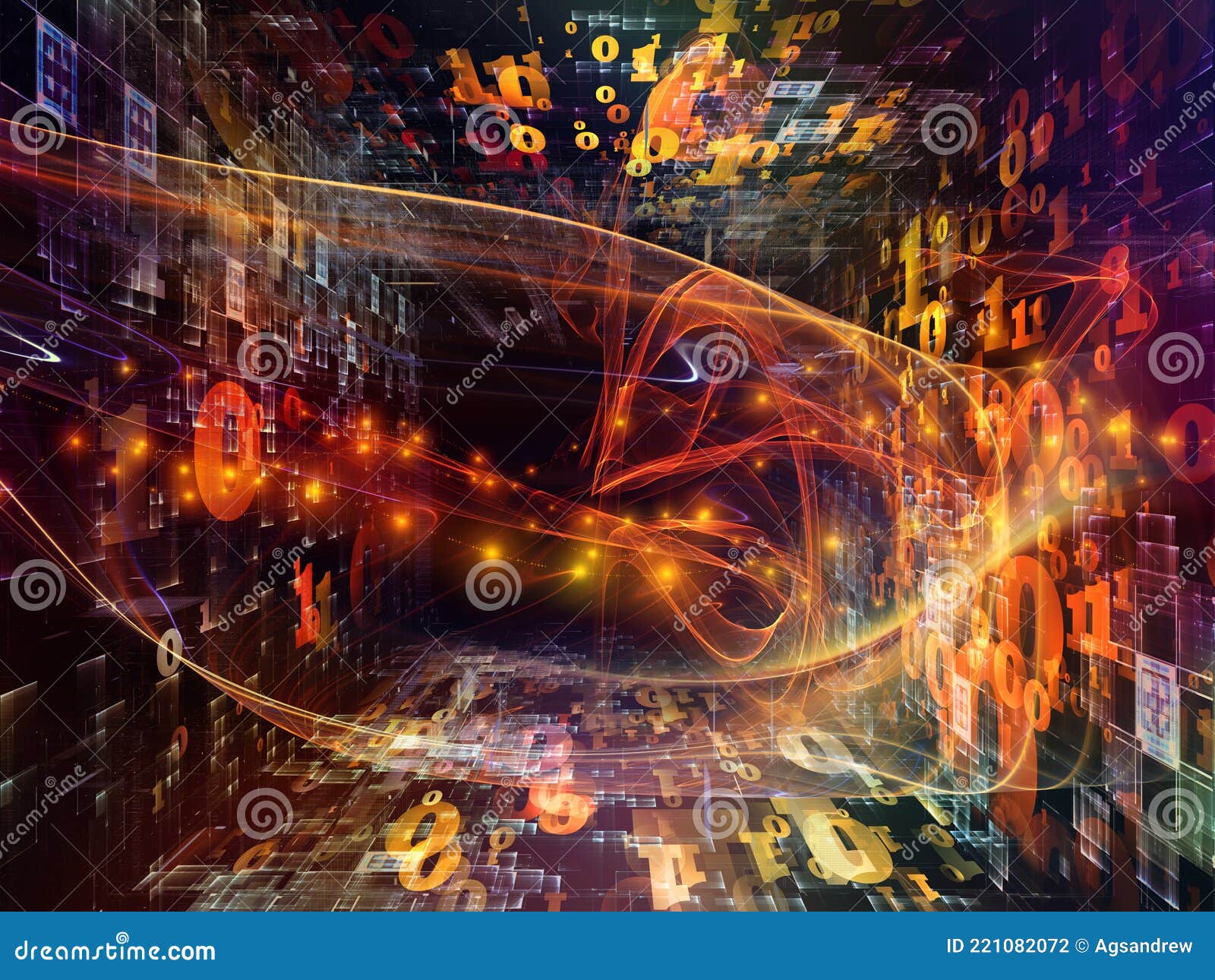 Integer Perspective stock illustration. Illustration of light - 221082072