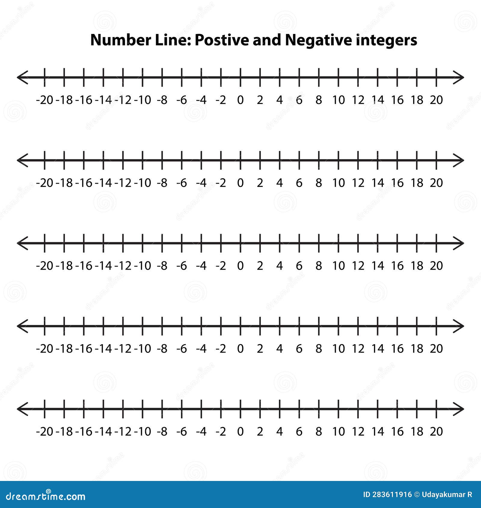 Integers on Number Line. Whole Negative and Positive Numbers, Zero ... Integers on Number Line. Whole Negative and Positive Numbers, Zero ...