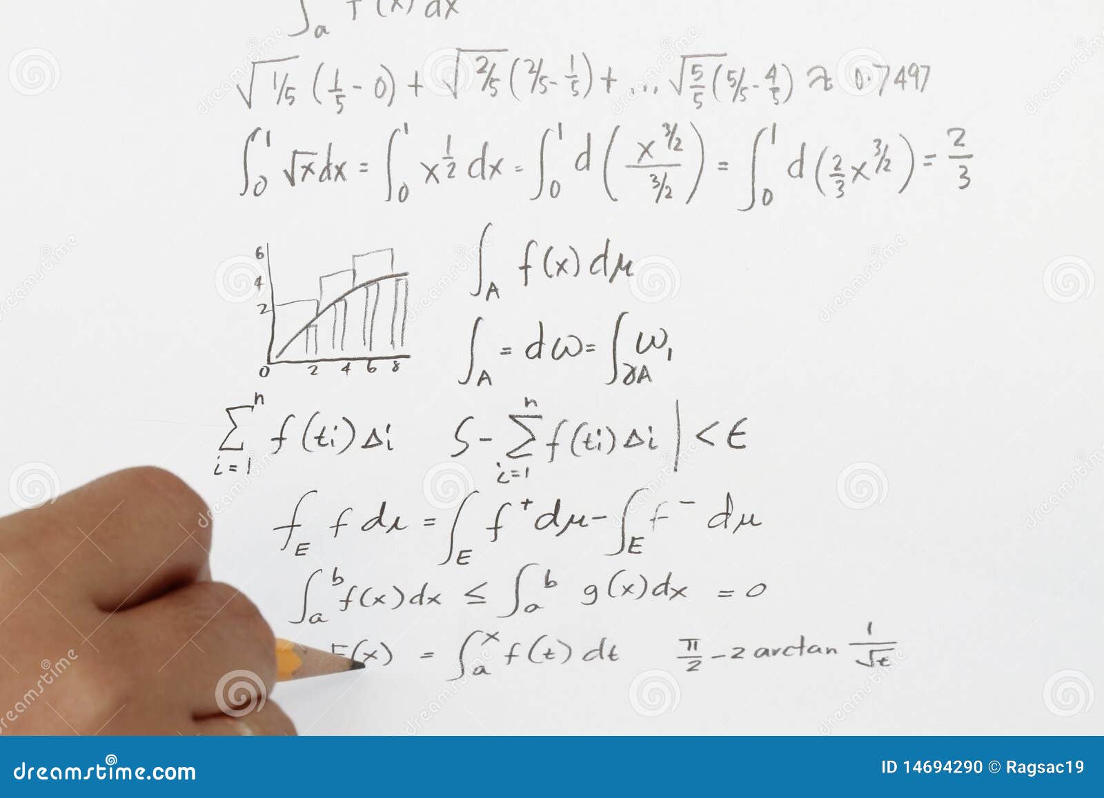 Integral calculus stock photo. Image of equation, text - 14694290