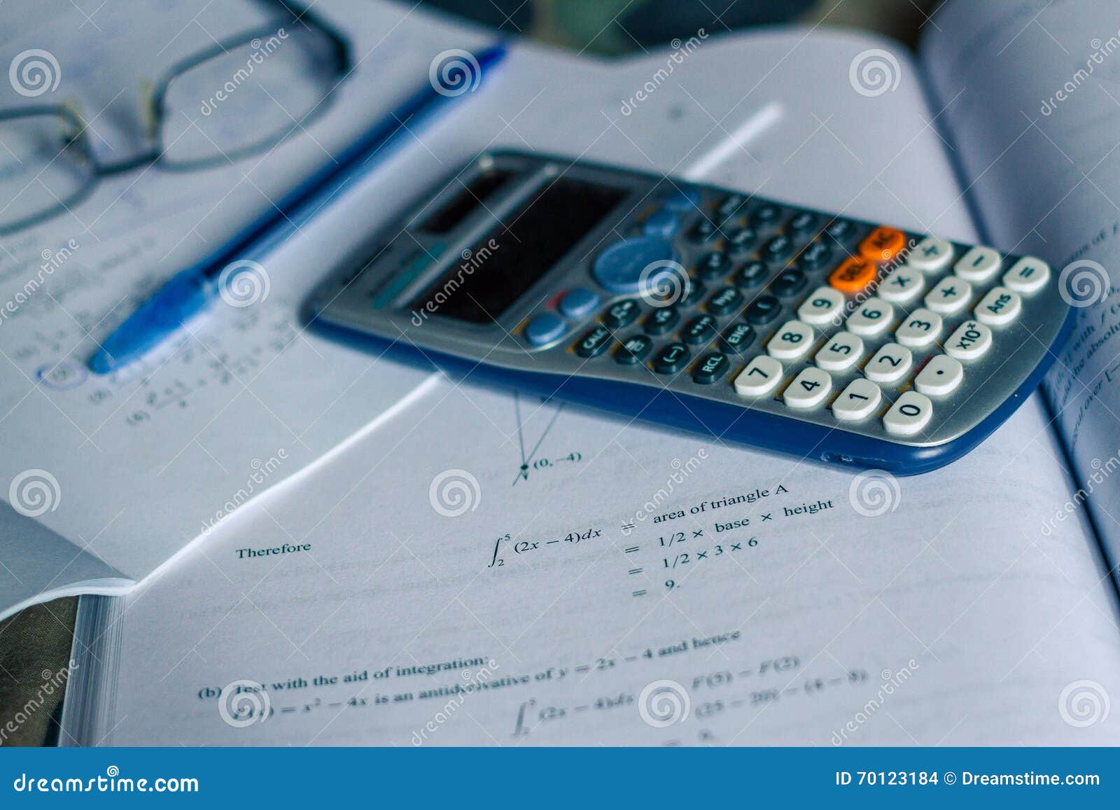Integral Calculus stock photo. Image of college, math - 70123184