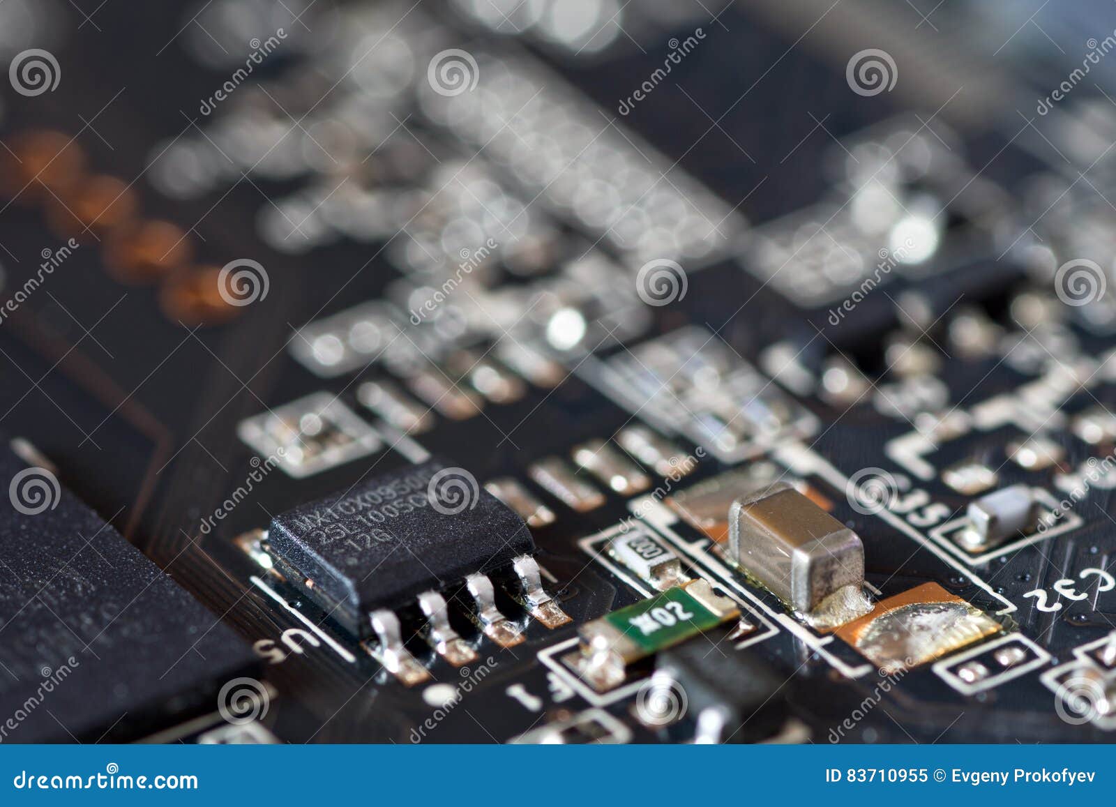 Integral circuit on board stock image. Image of mount - 83710955