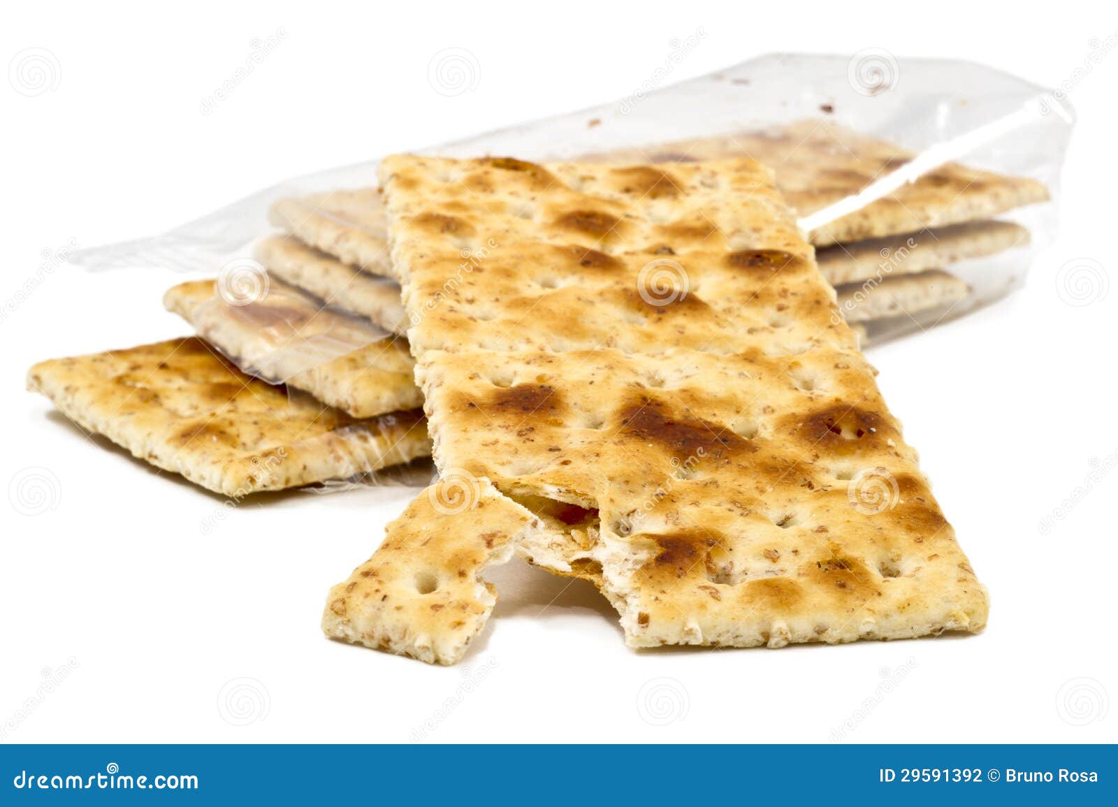 Integral Crackers on White Background Stock Photo - Image of healthy ...