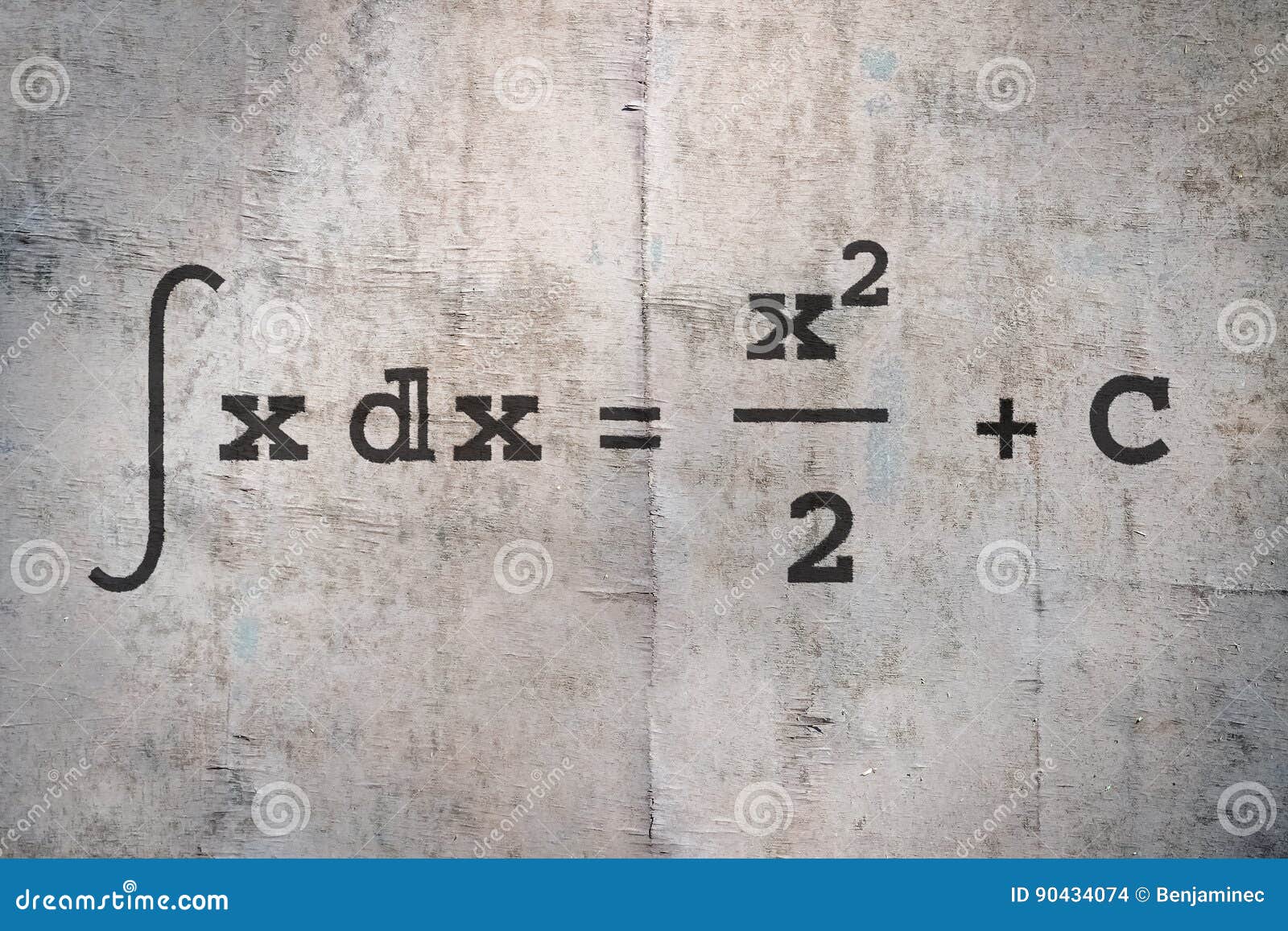 Integral einer Funktion stockfoto. Bild von wissen, symbol - 90434074