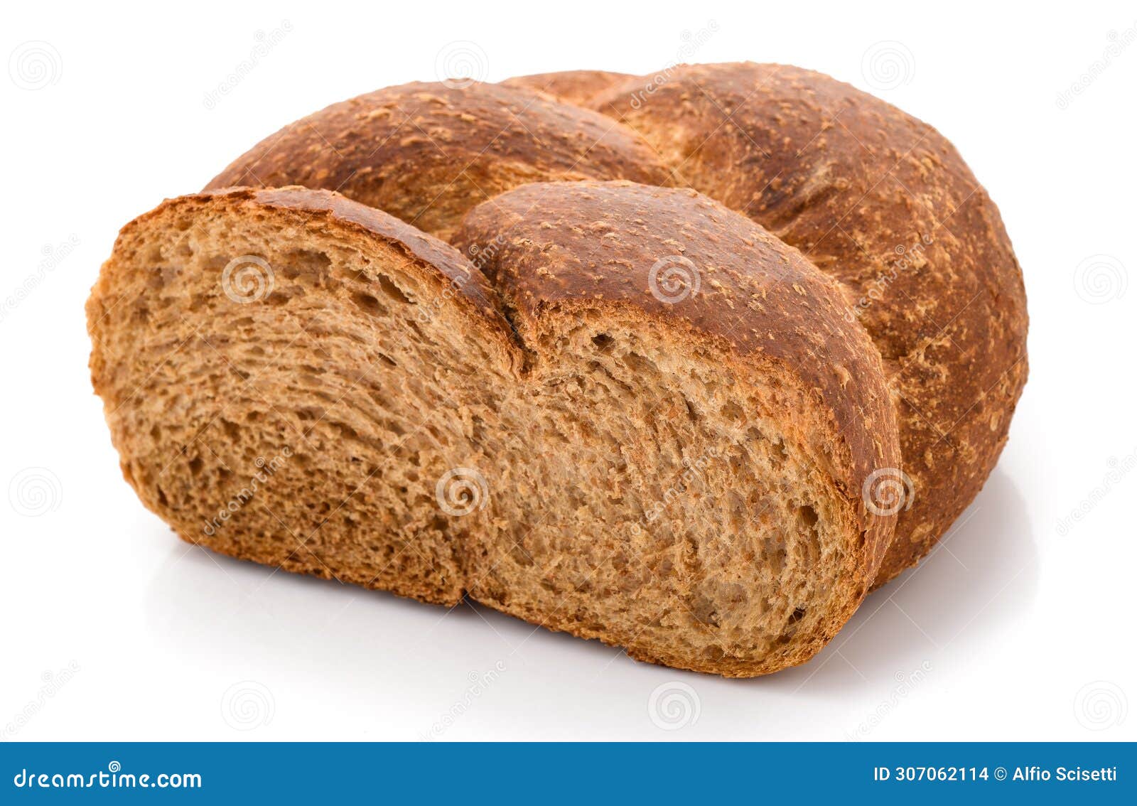 Loaf Of Integral Bread On Rural Rustic Ambient Stock Photo ...