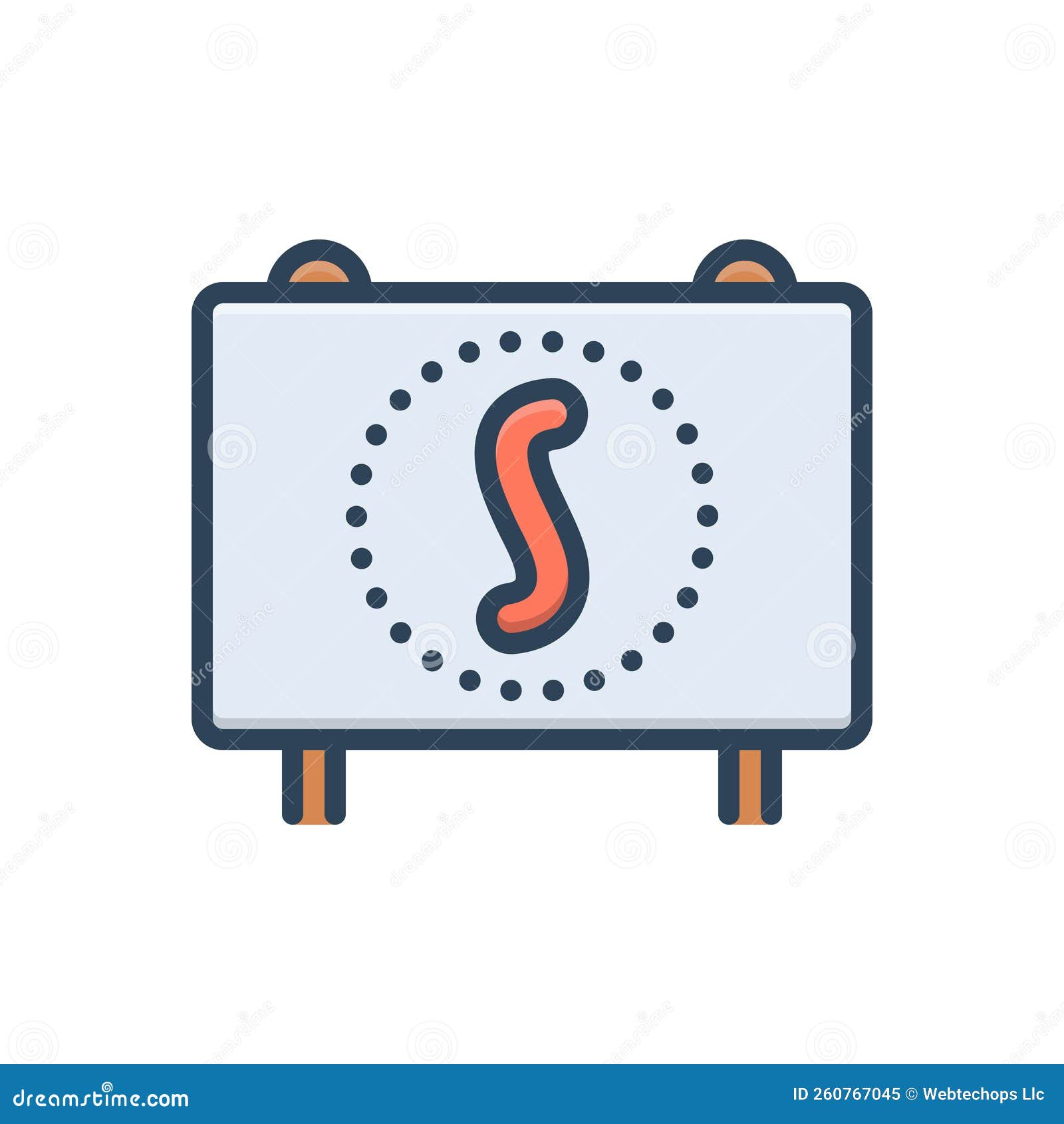 Color Illustration Icon for Integral, Math and Sign Stock Illustration ...