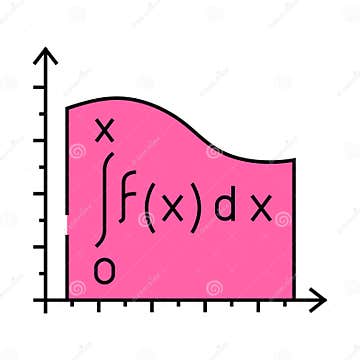 Integral Math Science Education Icon Color Illustration Stock ...