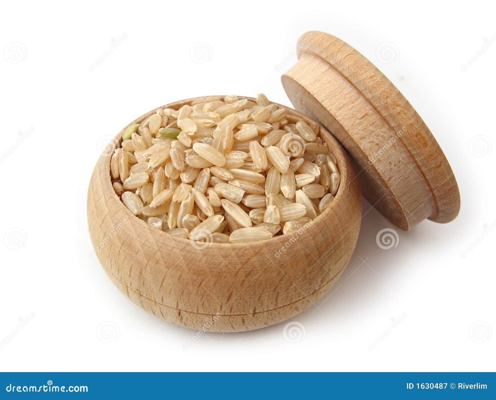 Integral rice stock image. Image of diet, white, wooden - 1630487