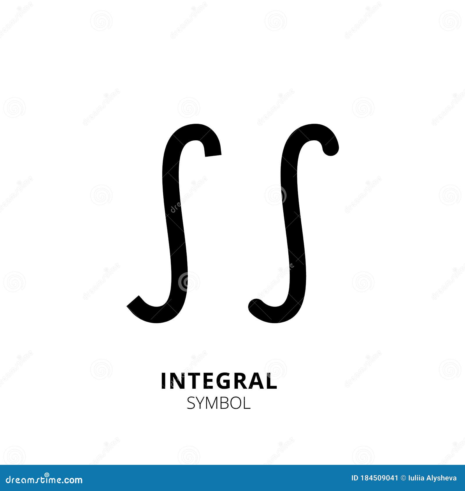 Integral Symbol. Cartoon Vector | CartoonDealer.com #184509041