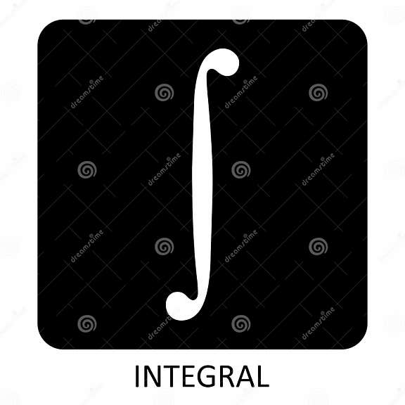 Integral Symbol Illustration Stock Illustration - Illustration of ...