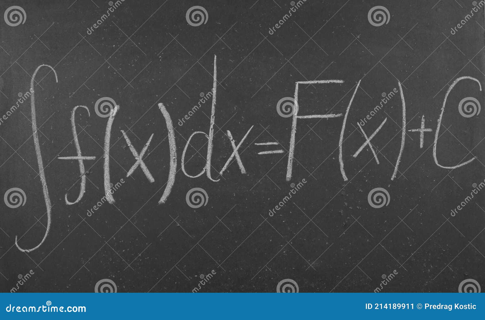 Formula from Mathematics Written on the Board. Stock Image - Image of ...