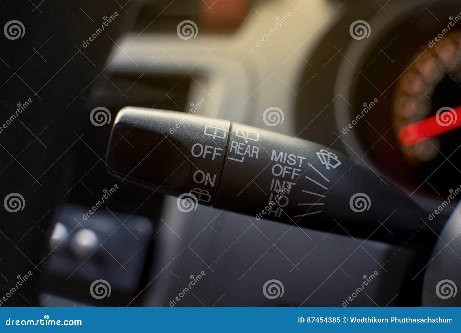Integrated Car Switch Toggle. Stock Image - Image of black, automotive ...