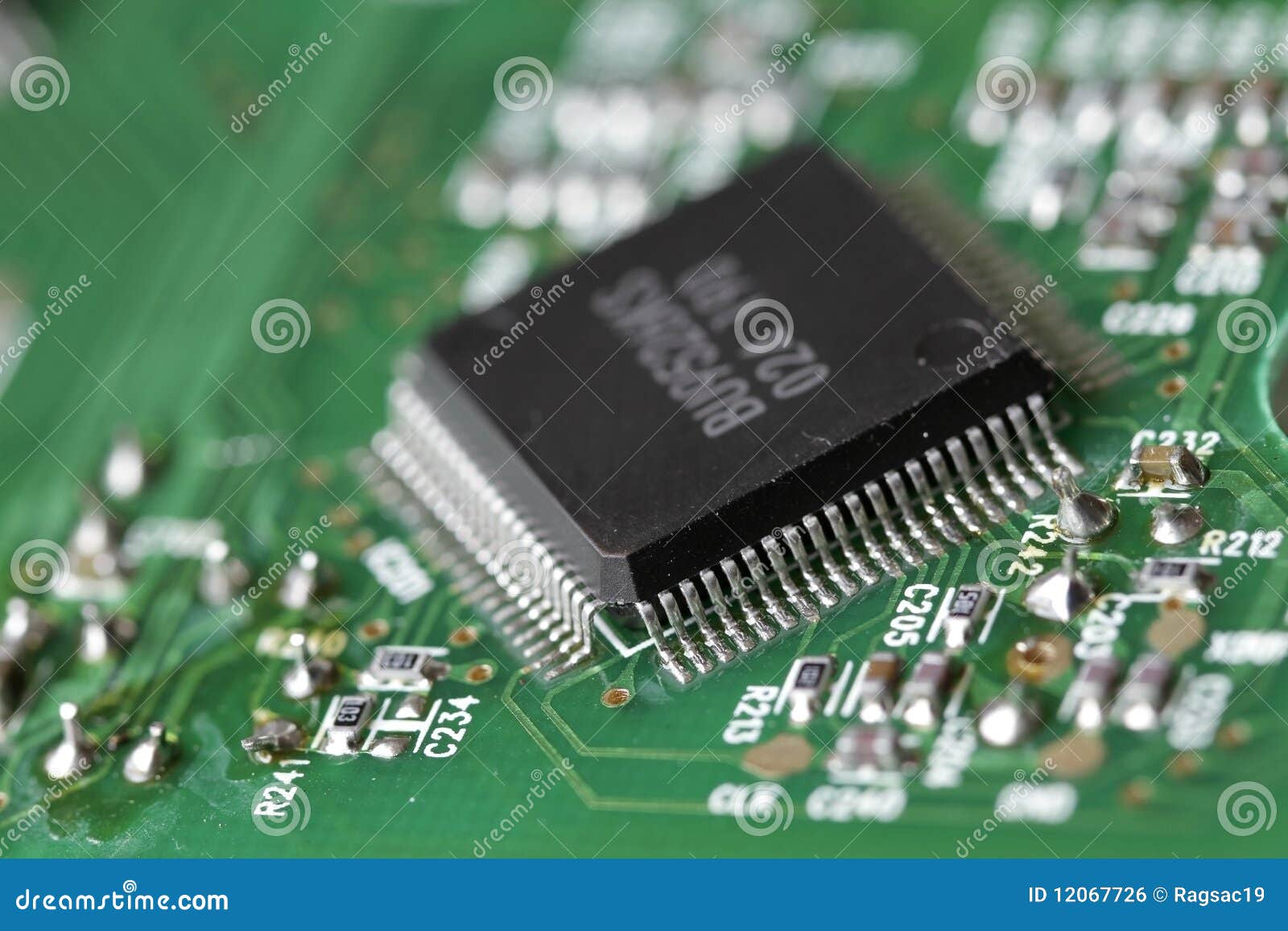 Integrated Circuit stock photo. Image of circuit, soldering - 12067726