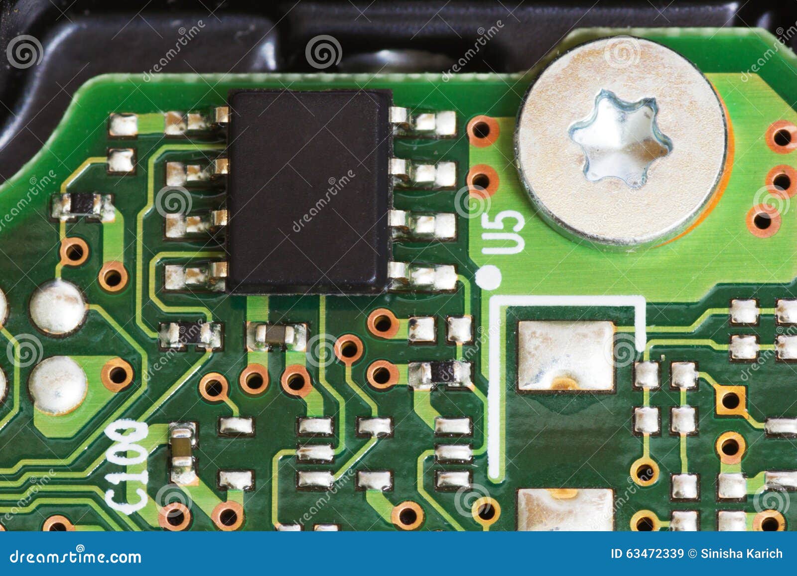 Integrated Circuit Background Stock Image - Image of closeup ...