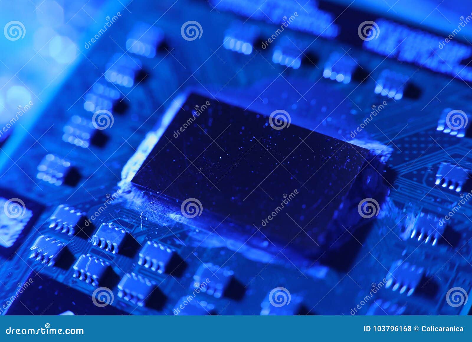 Integrated circuit stock photo. Image of mainboard, electrical - 103796168