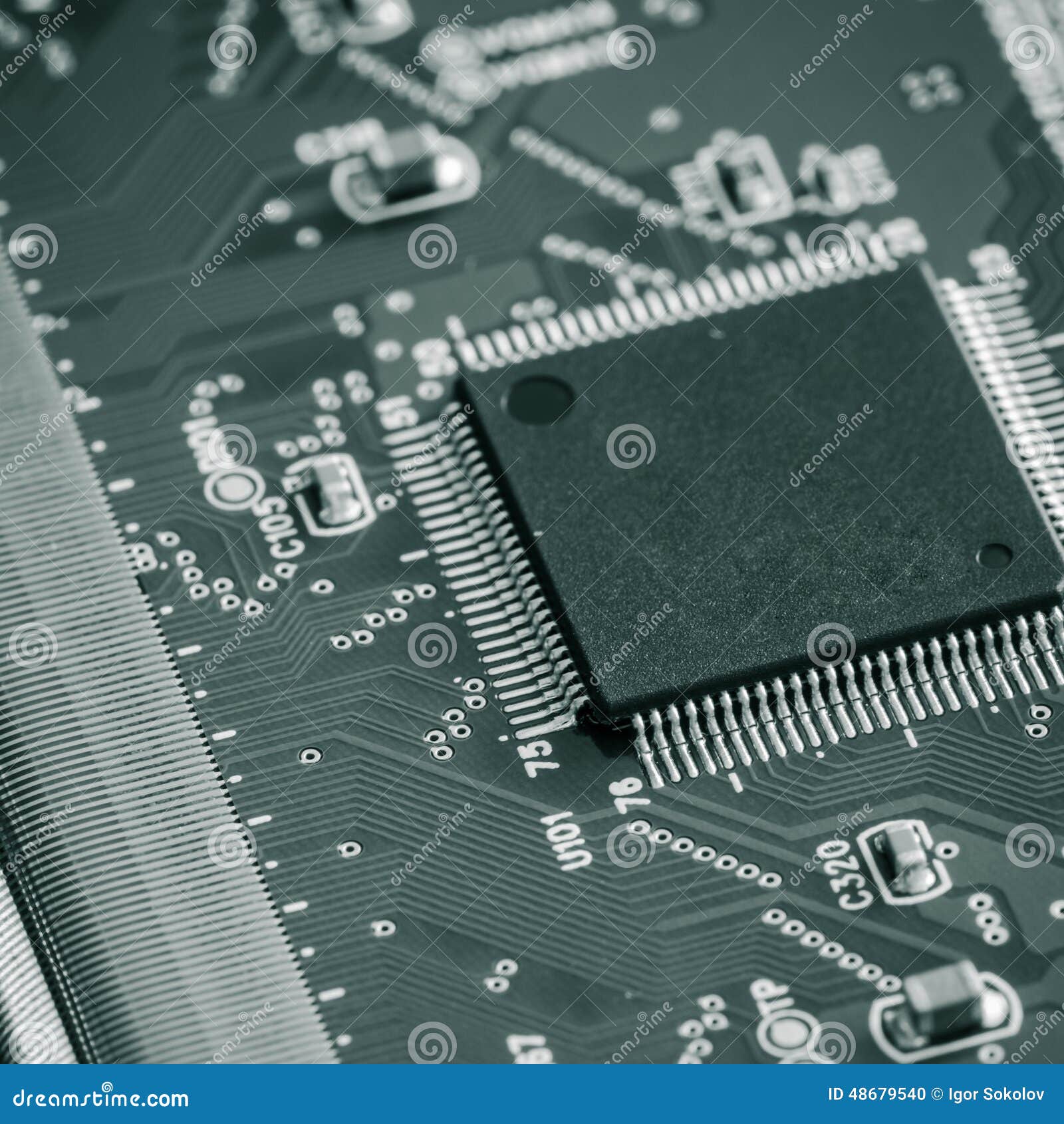 With the Integrated Circuit Stock Photo - Image of integrated ...