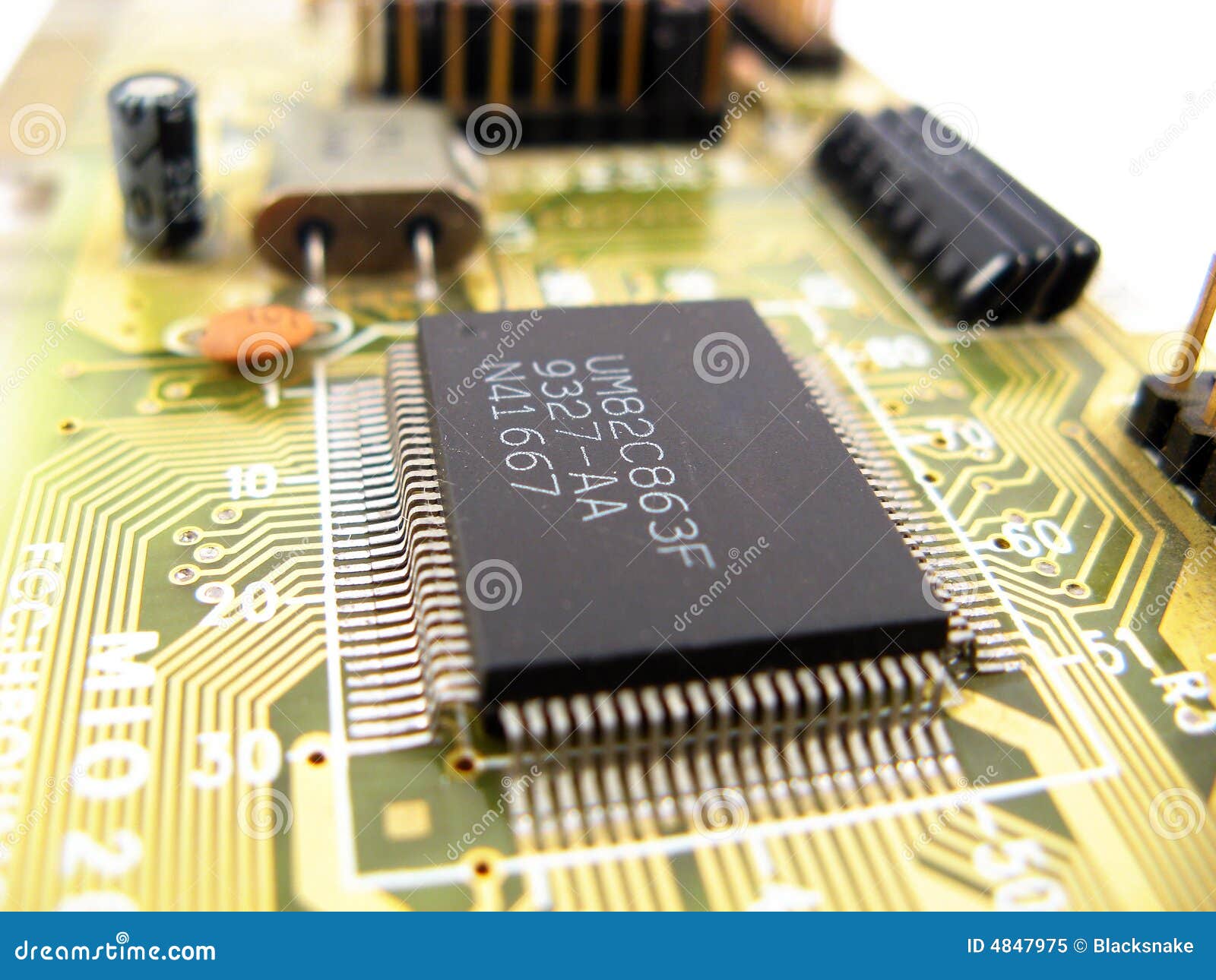 Integrated Circuit Processor Stock Image - Image of quartz, processor ...