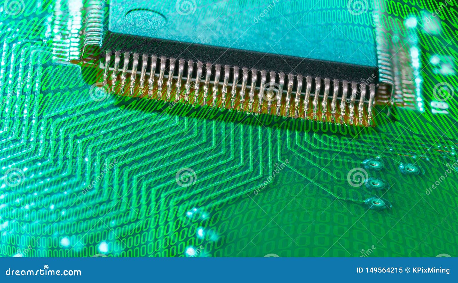 Integrated Circuit. Surface-mount Technology of Electronic Components ...