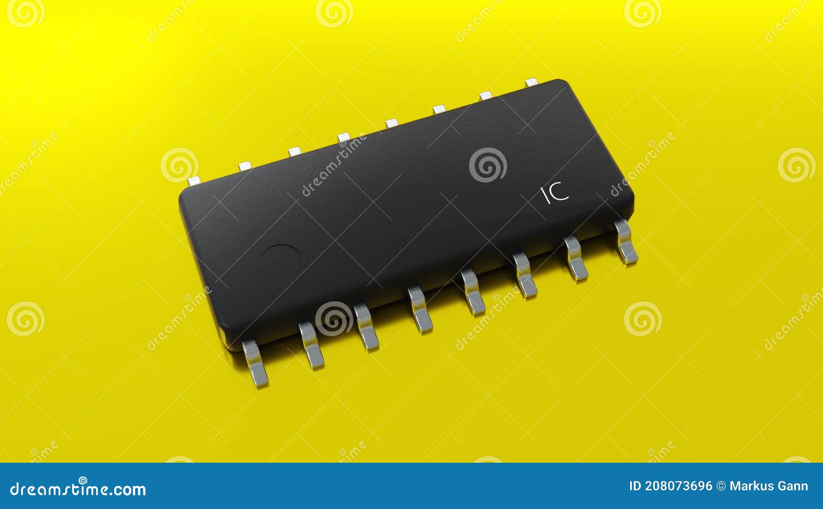 Integrated circuit stock illustration. Illustration of chip - 208073696