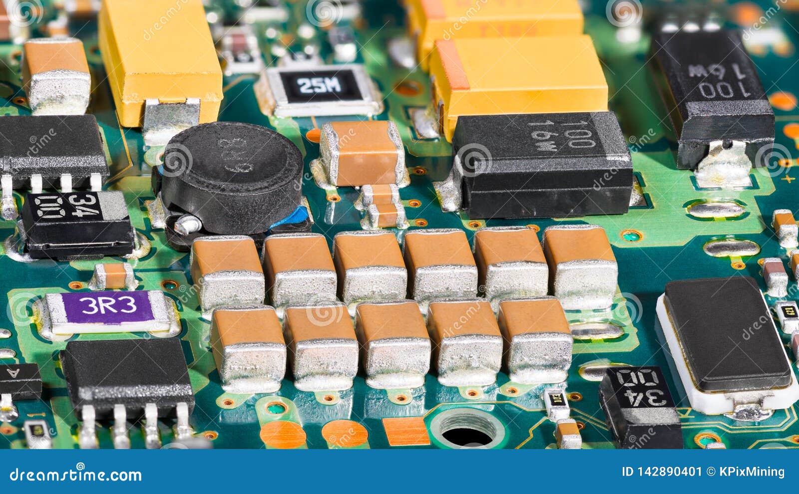 Integrated Circuits. Surface Mount Technology. Electronic Components ...