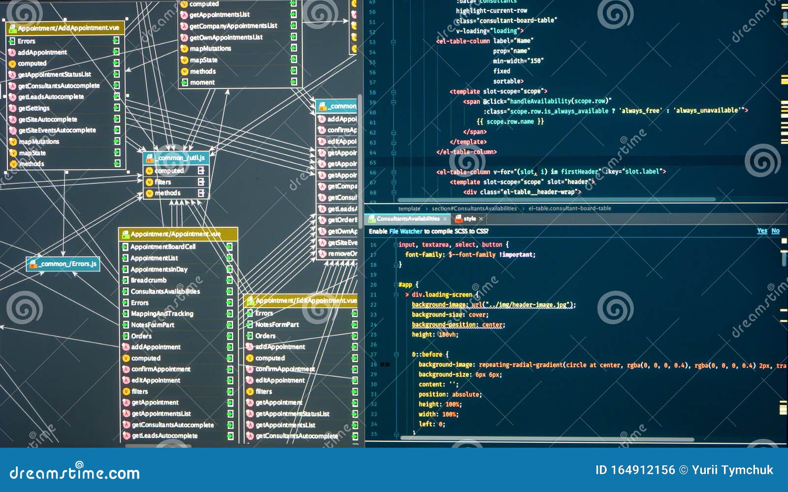 Integrated Development Environment. Database Structure. Flow Chart of a ...