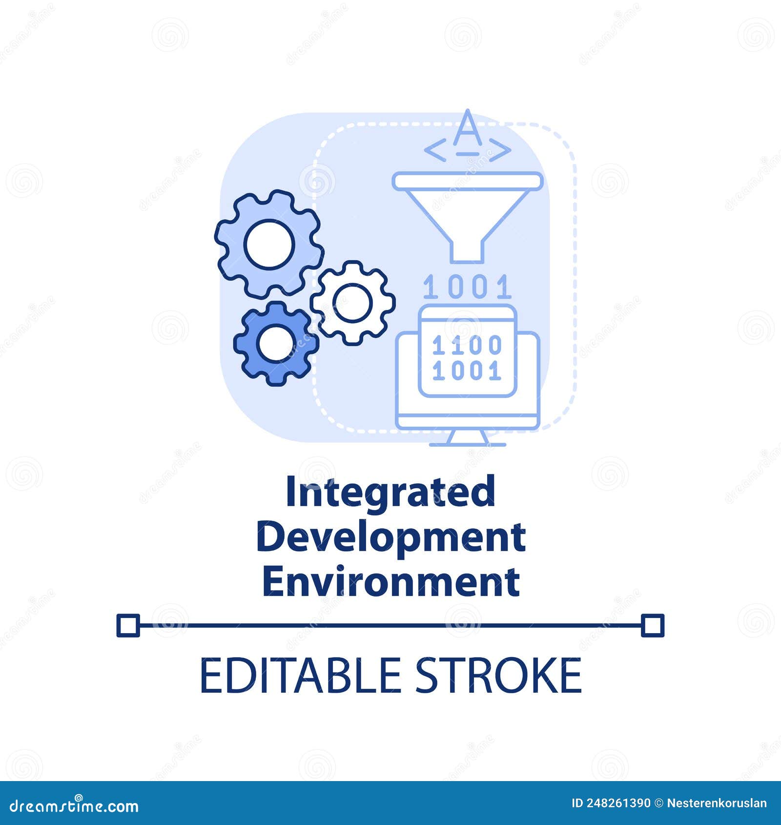 Ide Integrated Development Environment White Text Illustration With ...