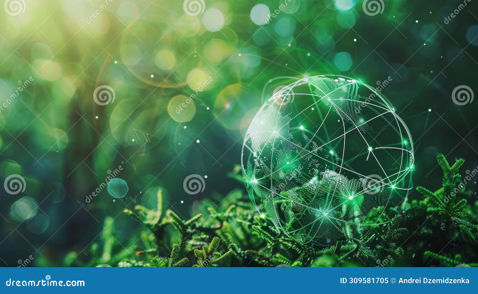 Integrated Global Communication Network Concept. Environmental ...