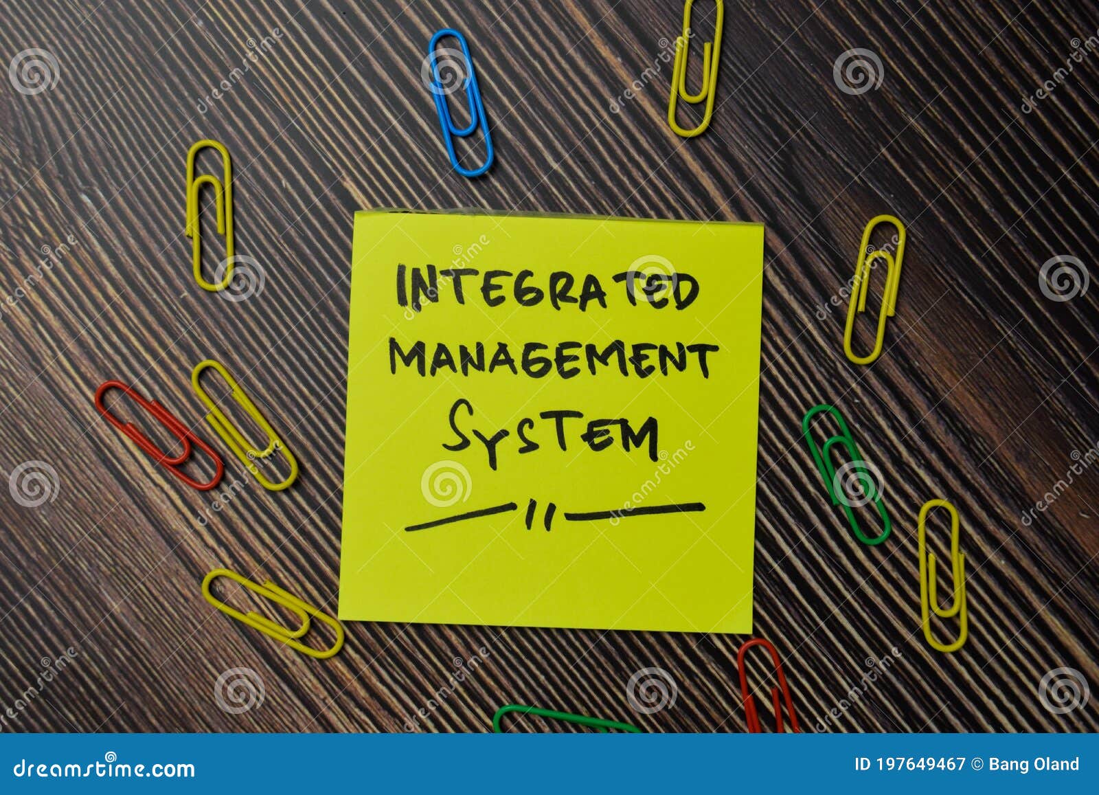 Integrated Management System IMS Is Shown Using The Text Stock ...