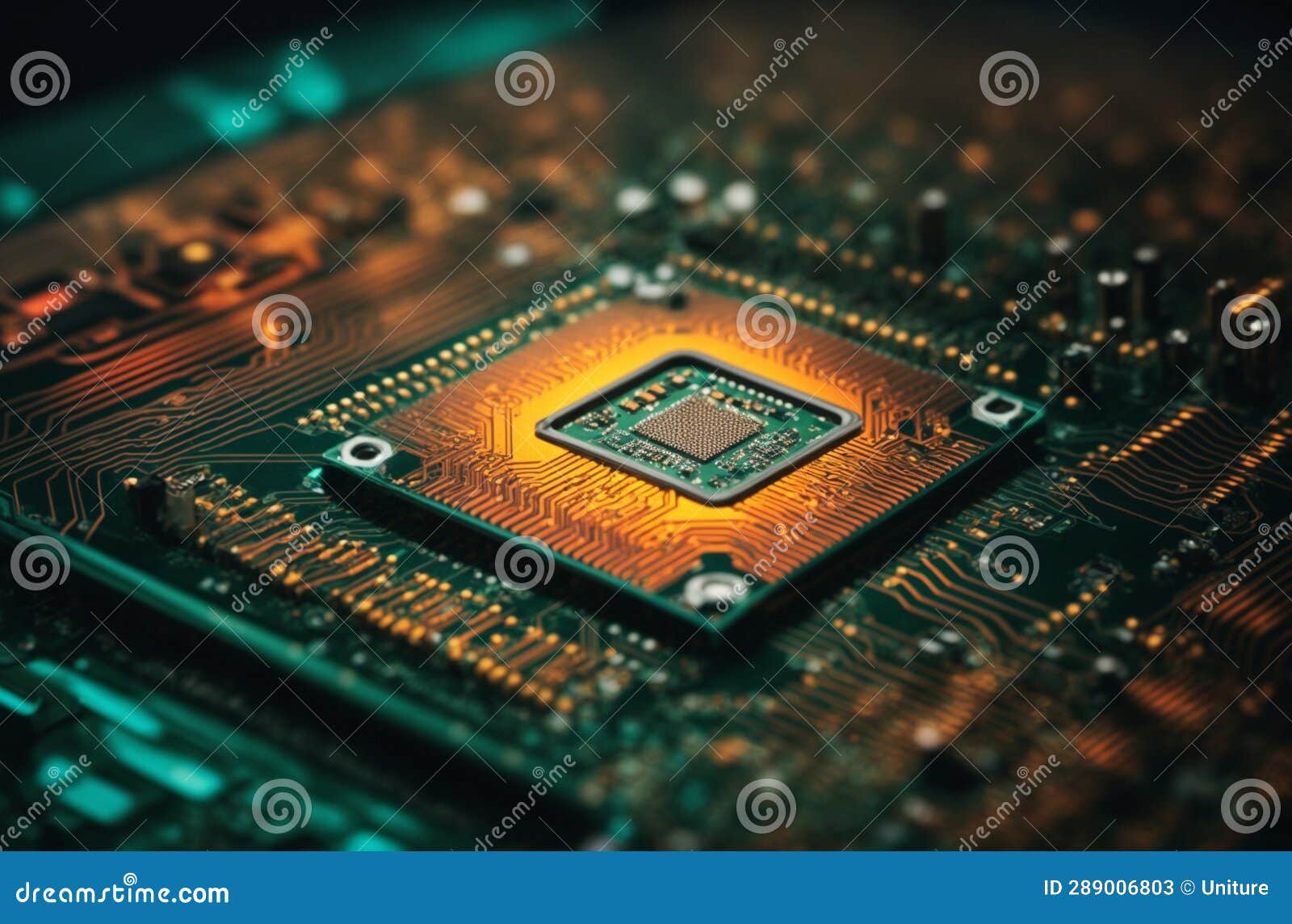 Integrated microchip stock image. Image of chips, micro - 289006803
