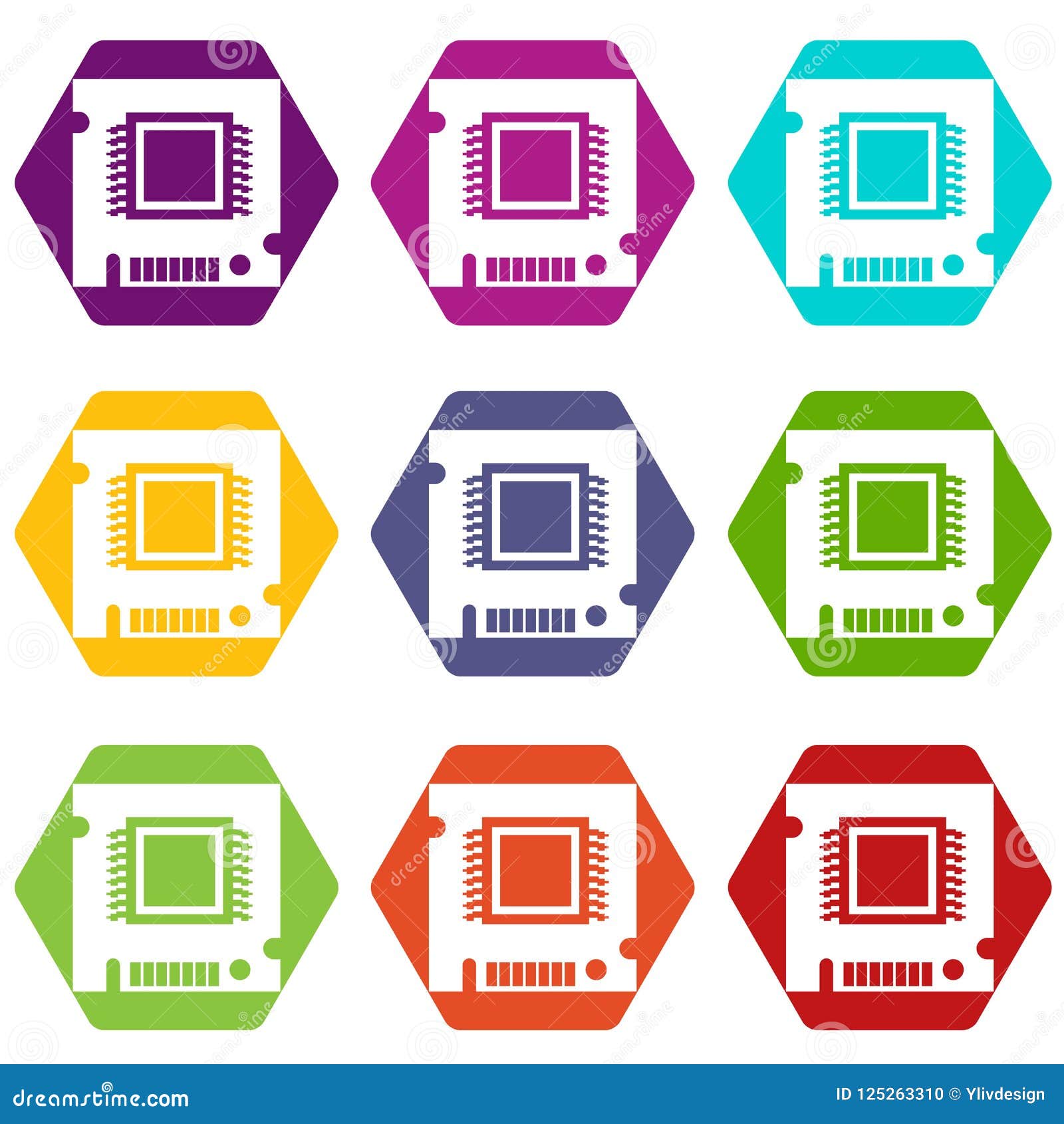 Integrated Microchip Icons Set 9 Vector Stock Vector - Illustration of ... Integrated Microchip Icons Set 9 Vector Stock Vector - Illustration of ...