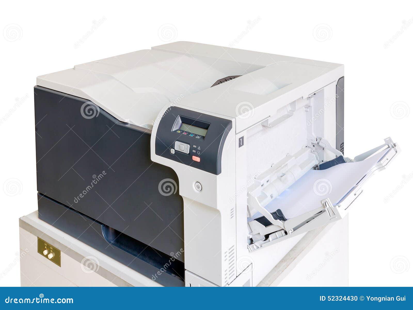 Integrated printer stock photo. Image of paper, grey - 52324430