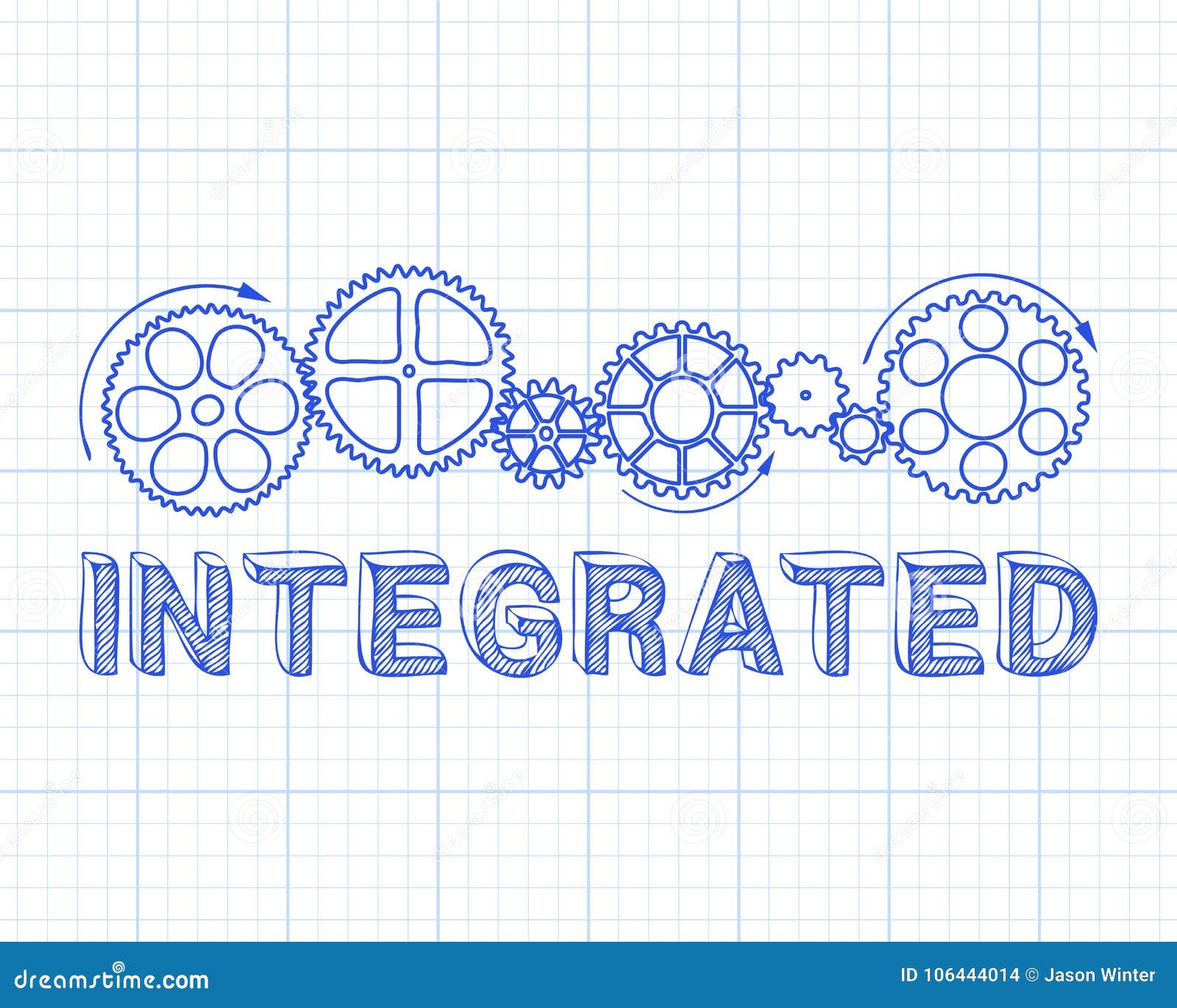 Integrated Graph Paper Machine Cartoon Vector | CartoonDealer.com ...