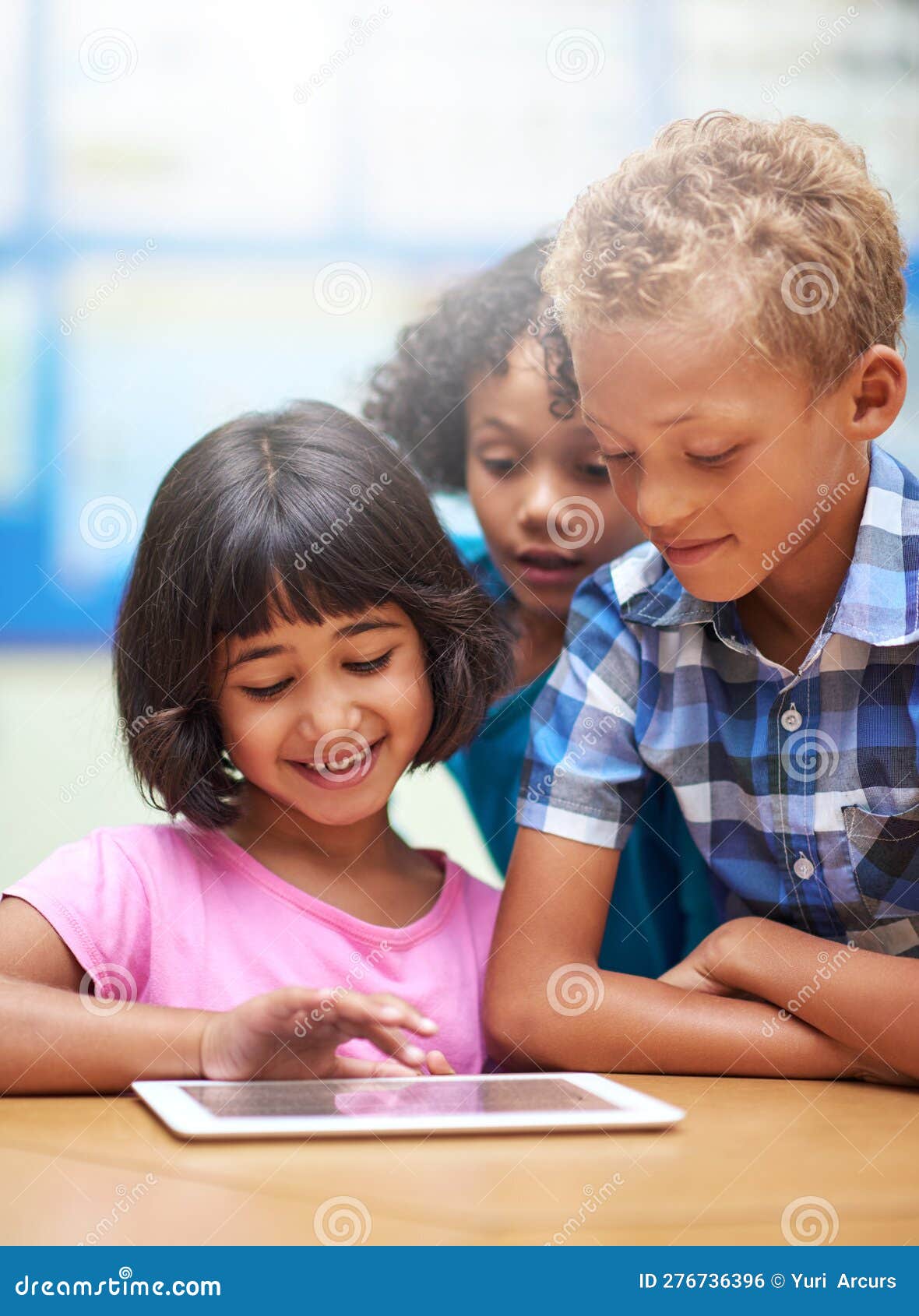 Integrating Technology into Their Classroom. Elementary School Children ...