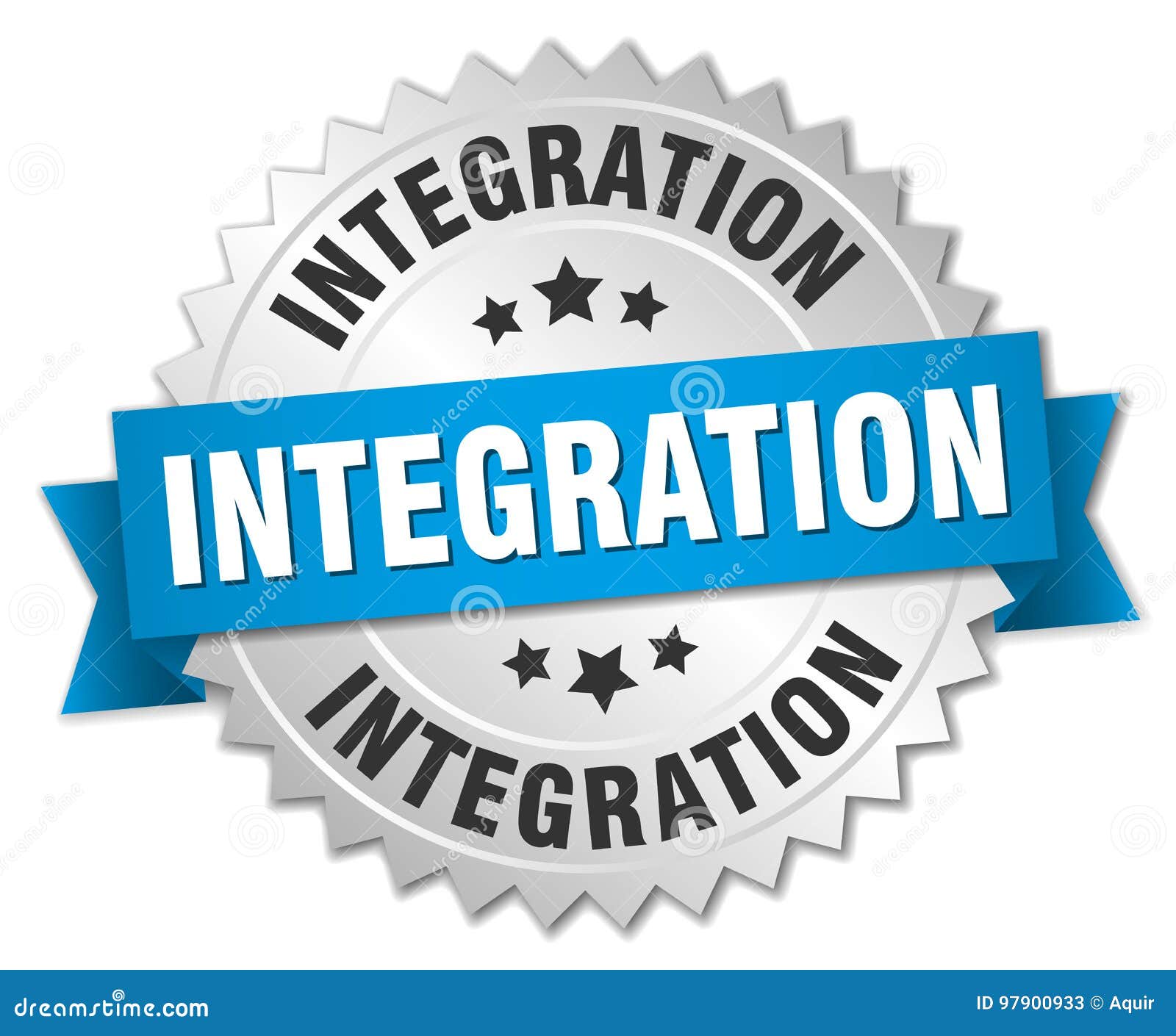Integration badge stock vector. Illustration of banner - 97900933