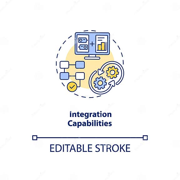 Integration Capabilities Concept Icon Stock Vector - Illustration of ...
