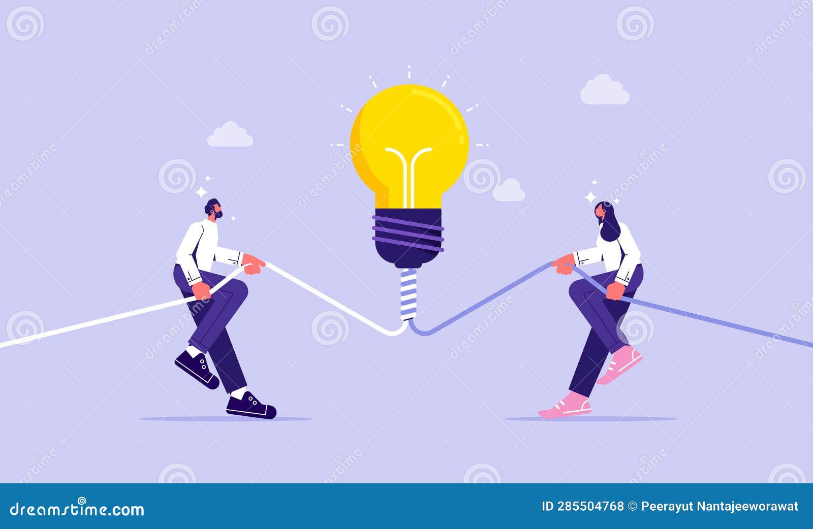 Integration and Collaboration Teamwork Concept Stock Vector ...