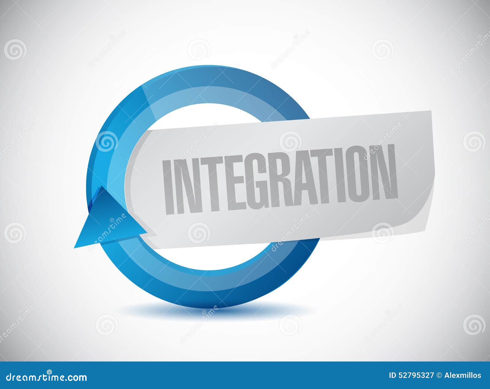 Integration Cycle Sign Illustration Design Stock Illustration ...