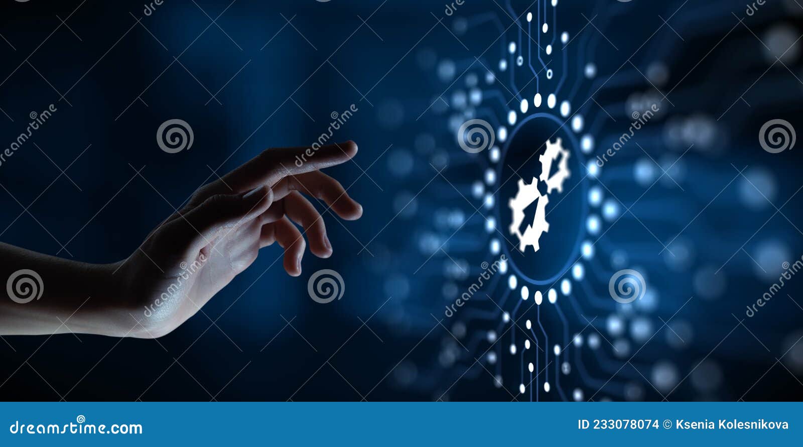 Integration Data System Technology Concept. Hand Pressing Virtual ... Integration Data System Technology Concept. Hand Pressing Virtual ...