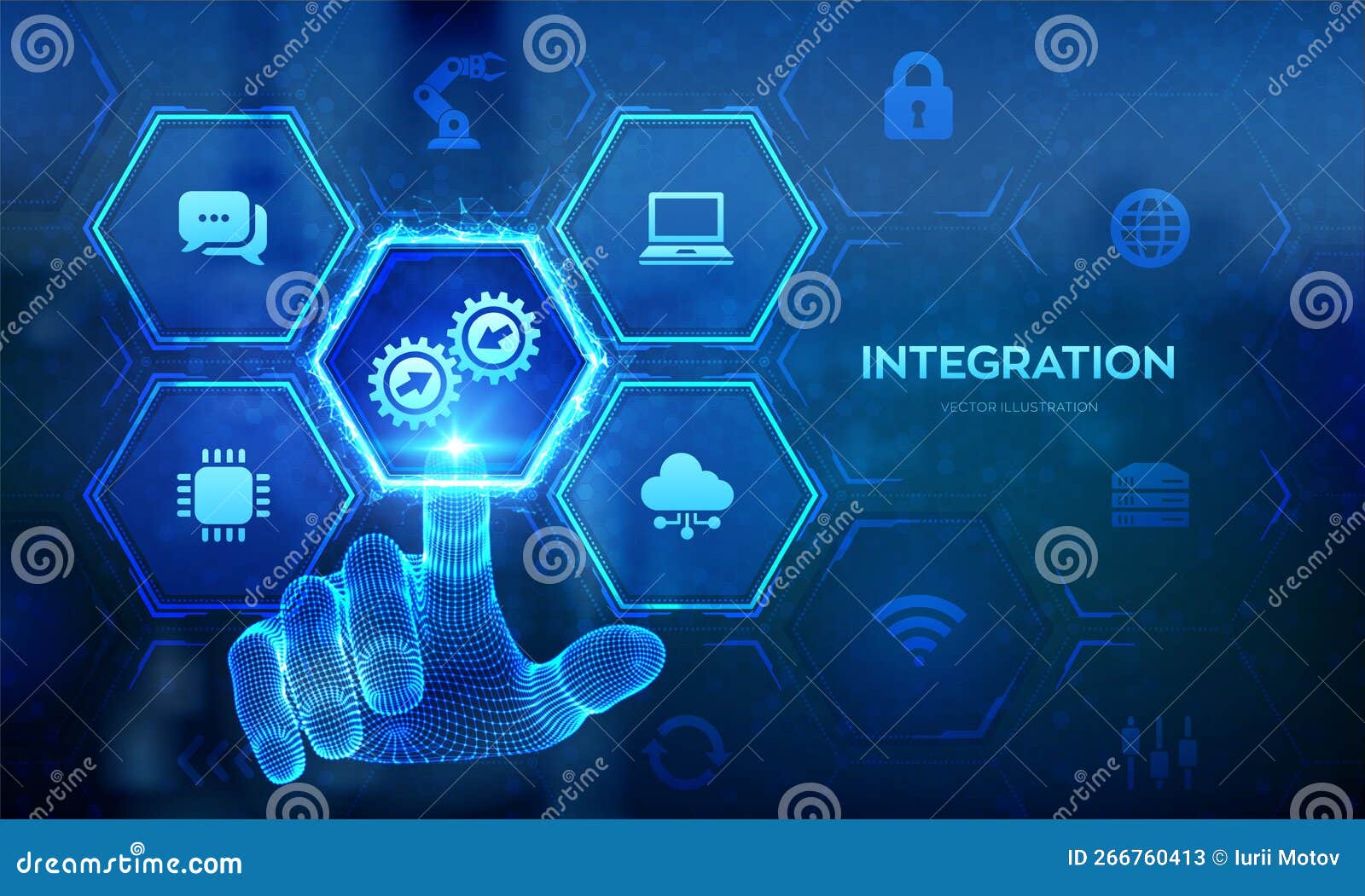 Integration Data System. System Integration Technology Concept ...