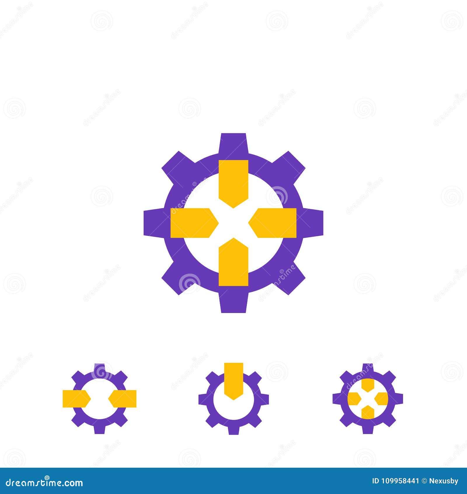 Integration icons on white stock vector. Illustration of service ...