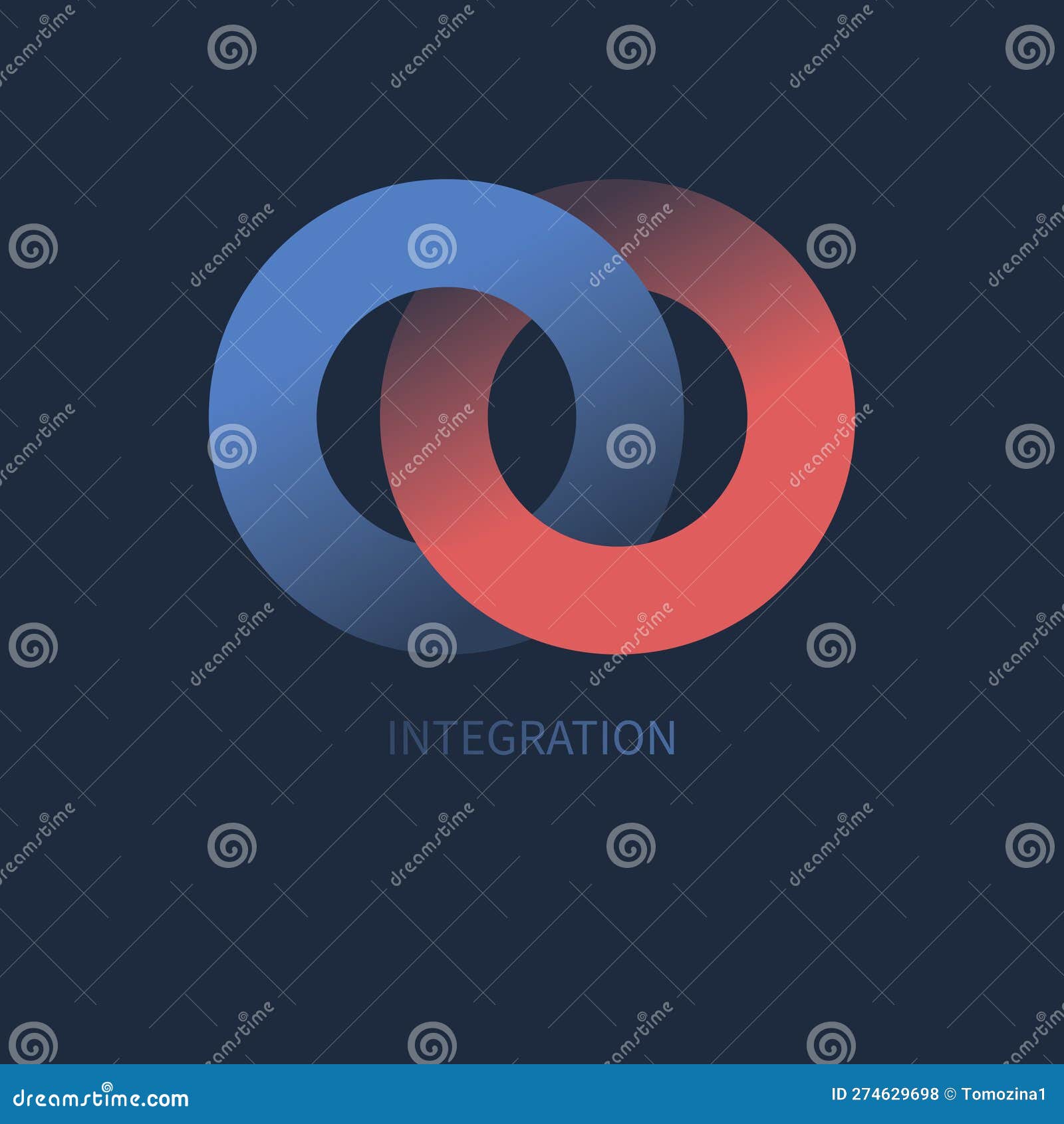 Integration, Interaction Sign Stock Vector - Illustration of ...