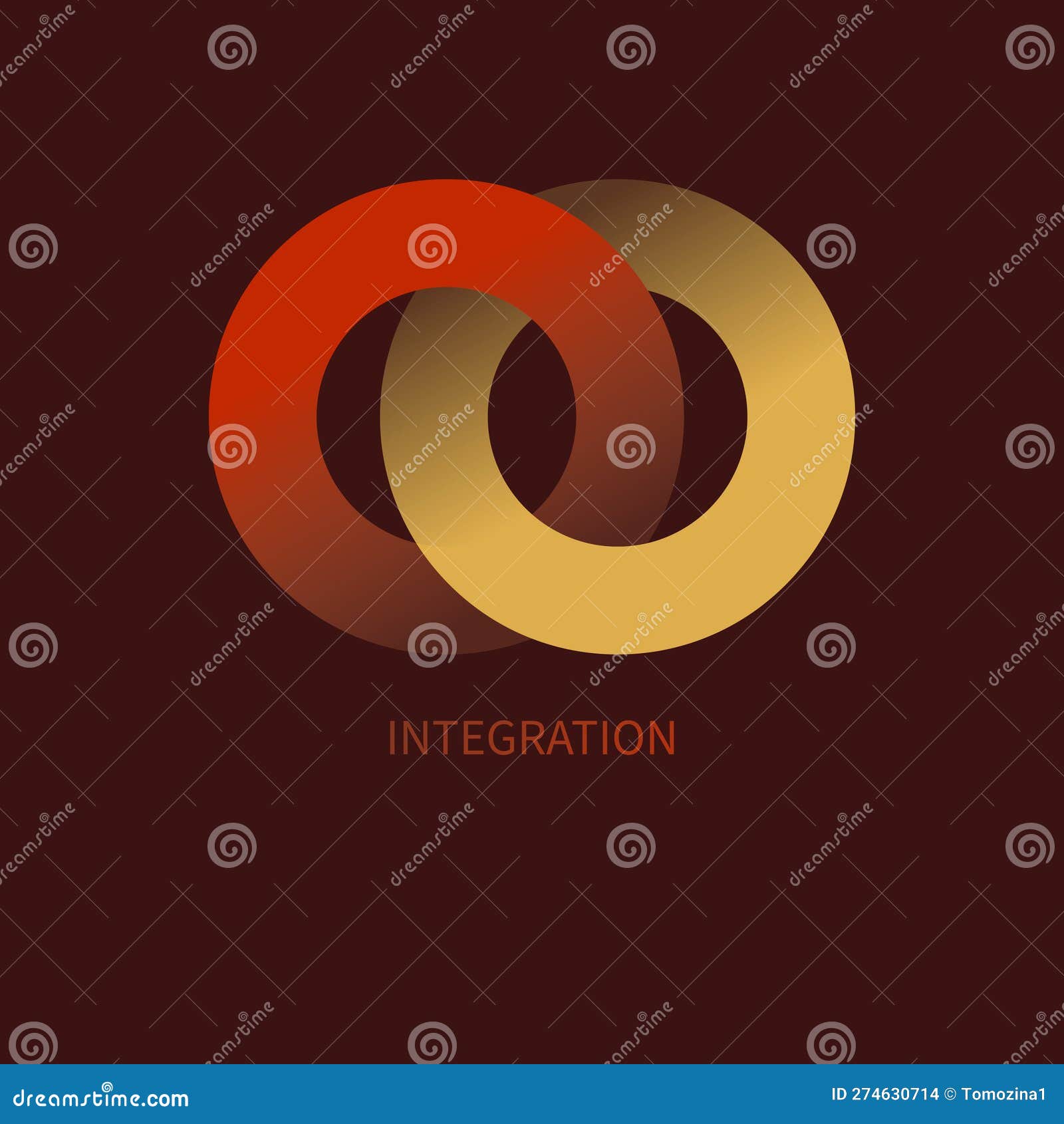 Integration, Interaction Sign Stock Vector - Illustration of ...