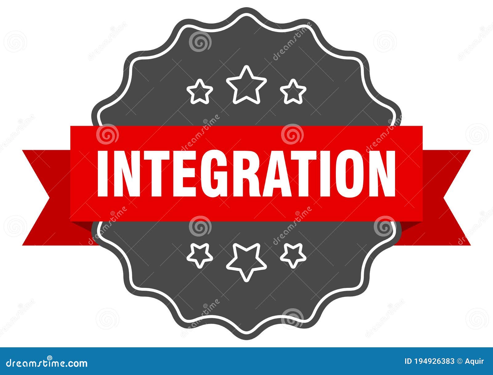 Integration label stock vector. Illustration of peeler - 194926383