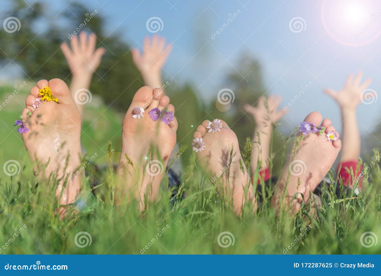 Integration with Nature, Holiday and Peaceful Times Stock Image - Image ...