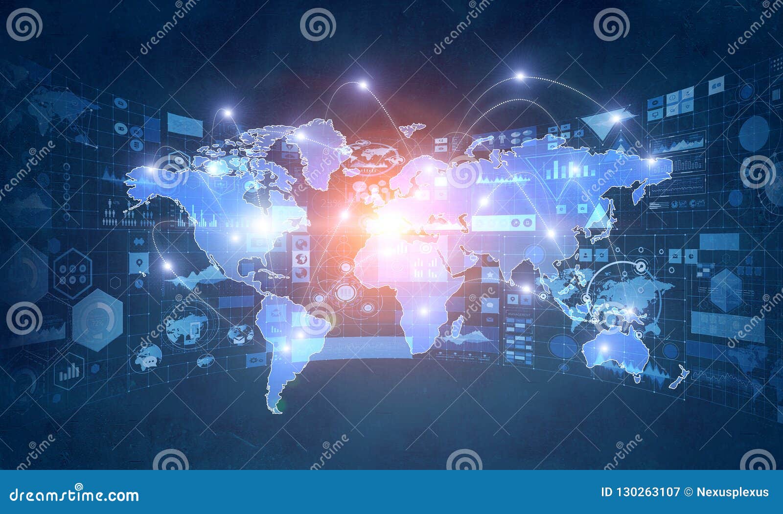 Integration of New Technologies Stock Image - Image of market, browsing ...