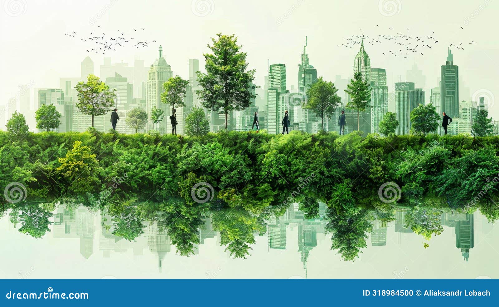 Integration of People with Environmental Technologies. Illustration ...