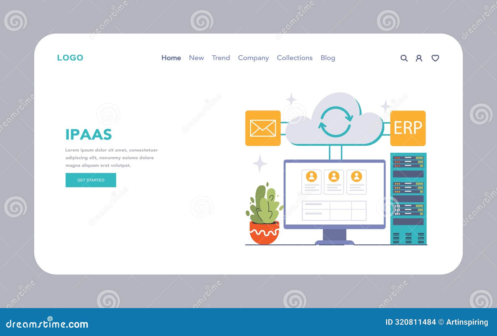 Integration Platform As a Service Stock Vector - Illustration of ...