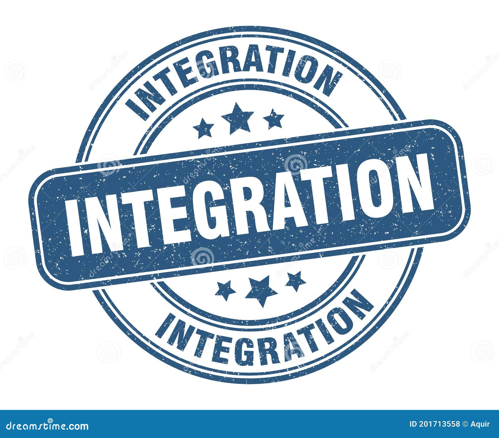 Integration Stamp. Integration Round Grunge Sign Stock Vector ...